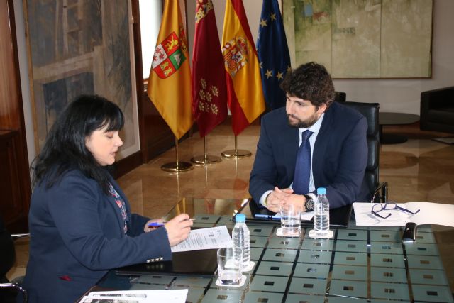 Fernando López Miras se reúne con la alcaldesa de Librilla - Librilla - murcia.com