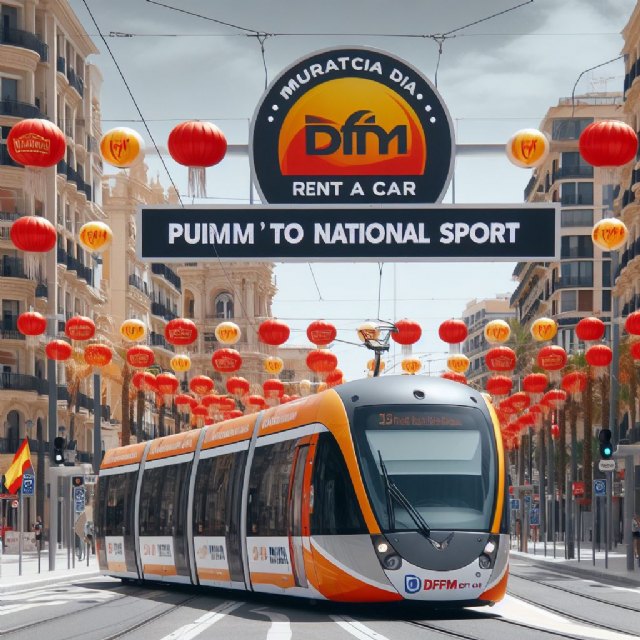 DFM Rent a Car impulsa el deporte nacional con el apoyo del Tranvía de Murcia - Empresa - murcia.com